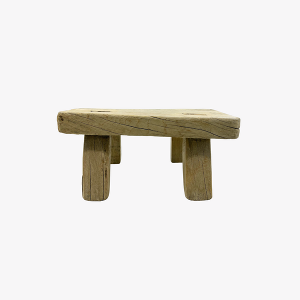 Elm Wood Stool - Layered by Paige Elise