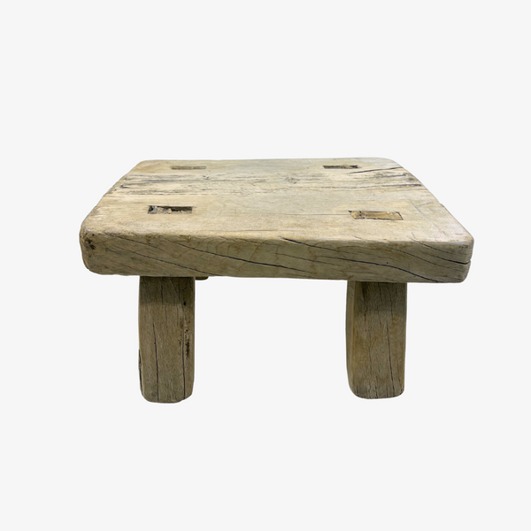Elm Wood Stool - Layered by Paige Elise